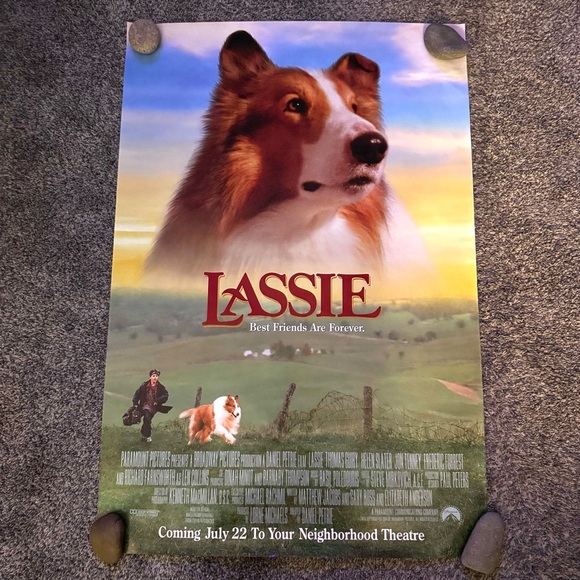 Art | Lassie Original 27 X 4 Theatrical Movie Poster | Poshmark